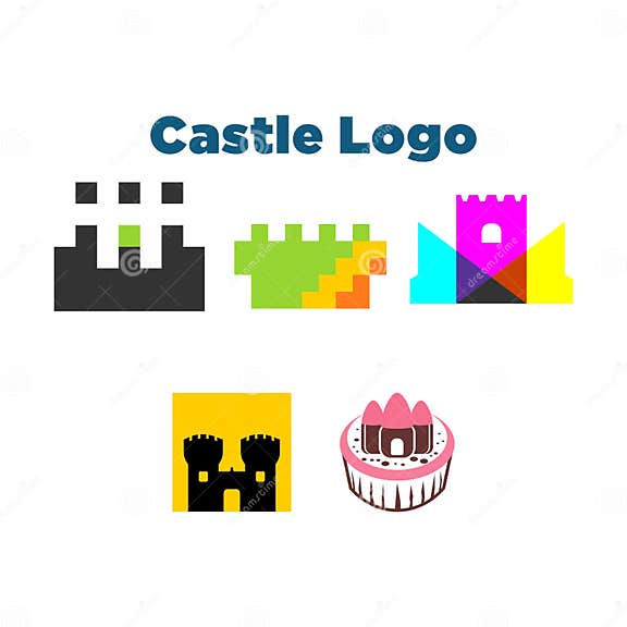 Castello Logo Template illustrazione vettoriale. Illustrazione di stile ...