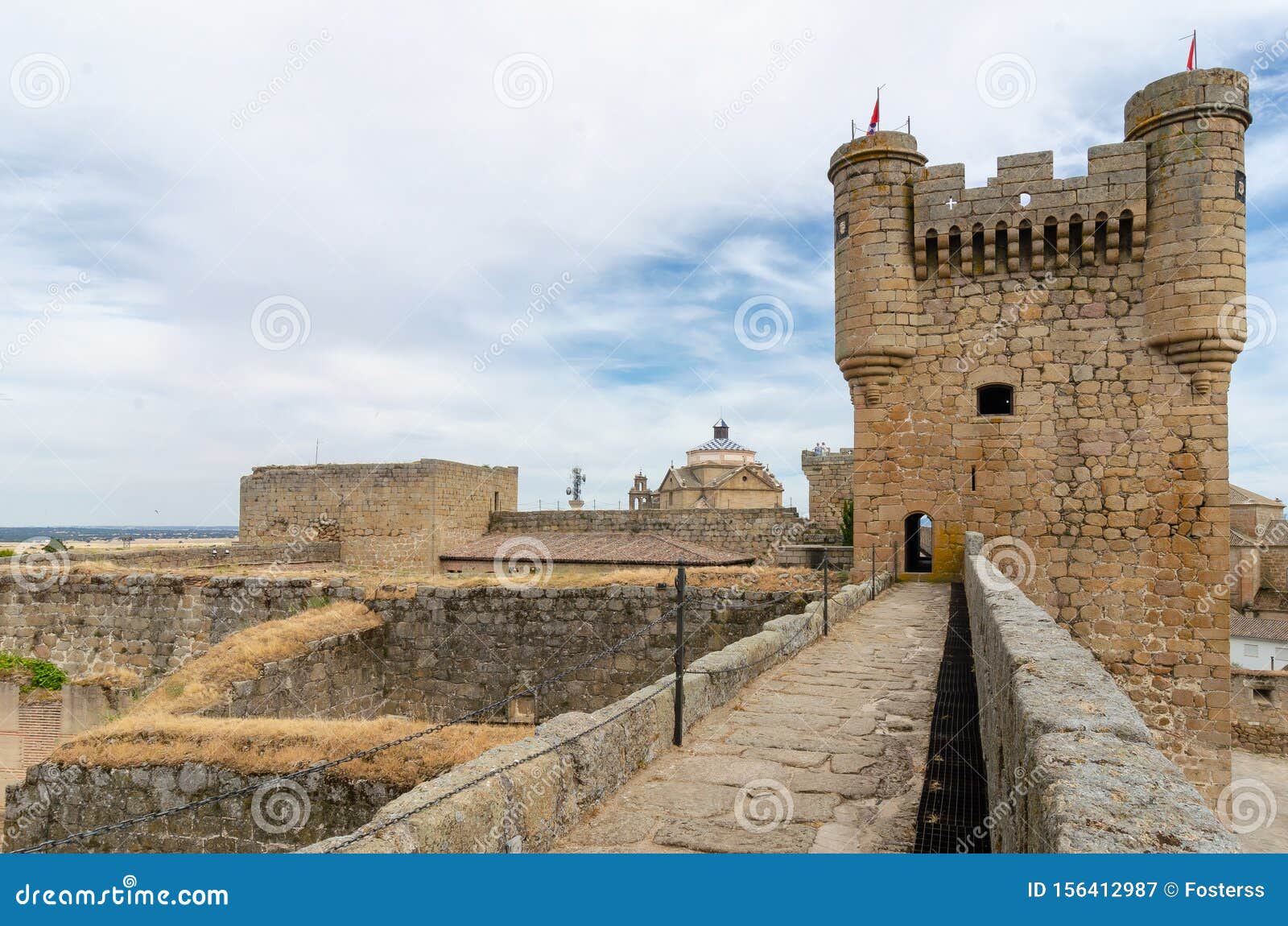 Castello Medievale Di Oropesa Toledo Spagna Immagine Stock - Immagine ...