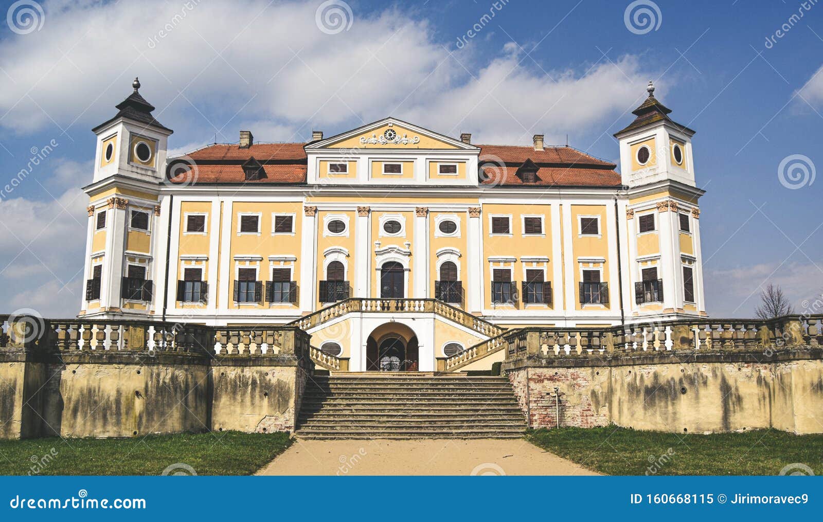 Castello Milotice, Repubblica Ceca, Europa Immagine Stock - Immagine di ...