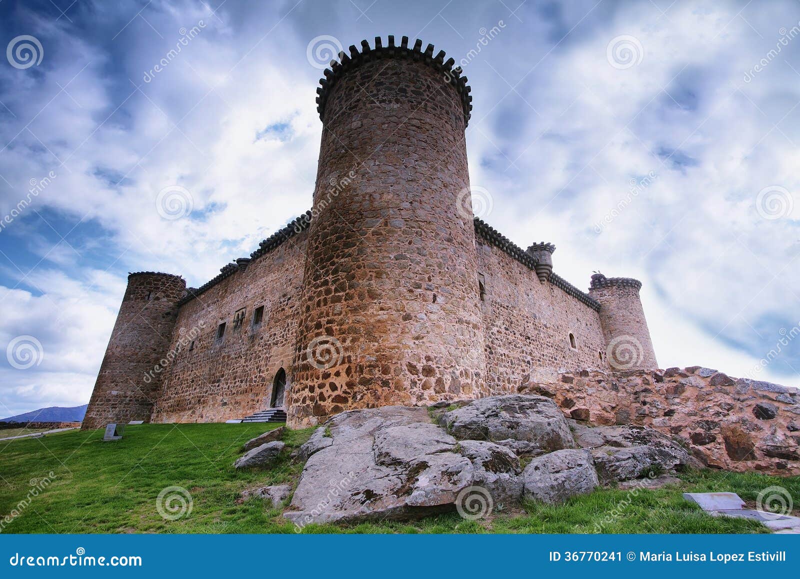 Castello Romano in EL Barco De Avila Immagine Stock - Immagine di leone ...