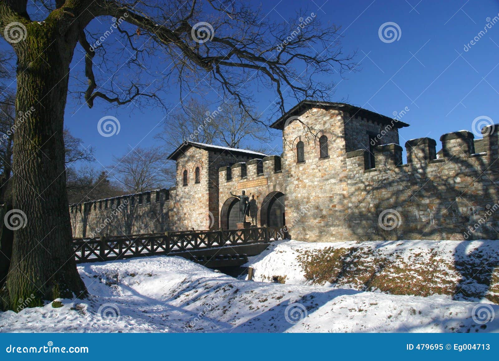 Castello romano Saalburg immagine stock. Immagine di freddo - 479695