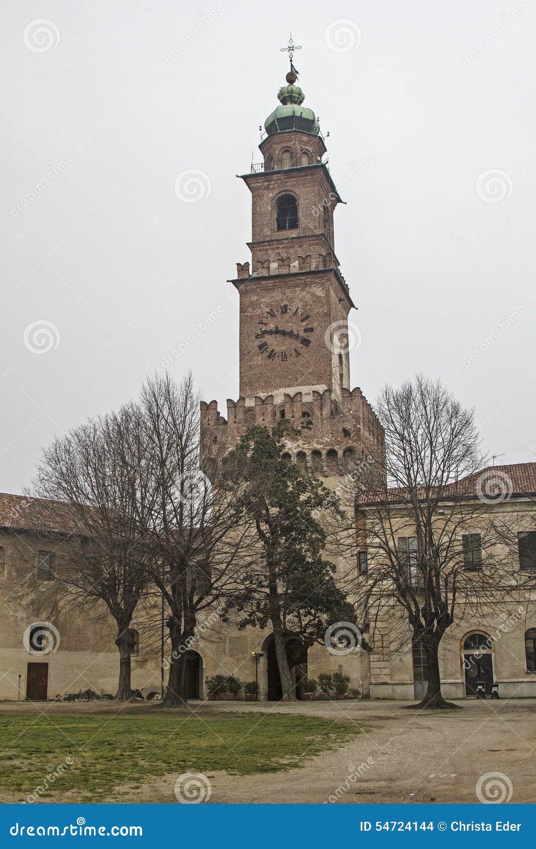 Castello Sforcesco in Vigevano Stock Photo - Image of lombardy, ducal ...