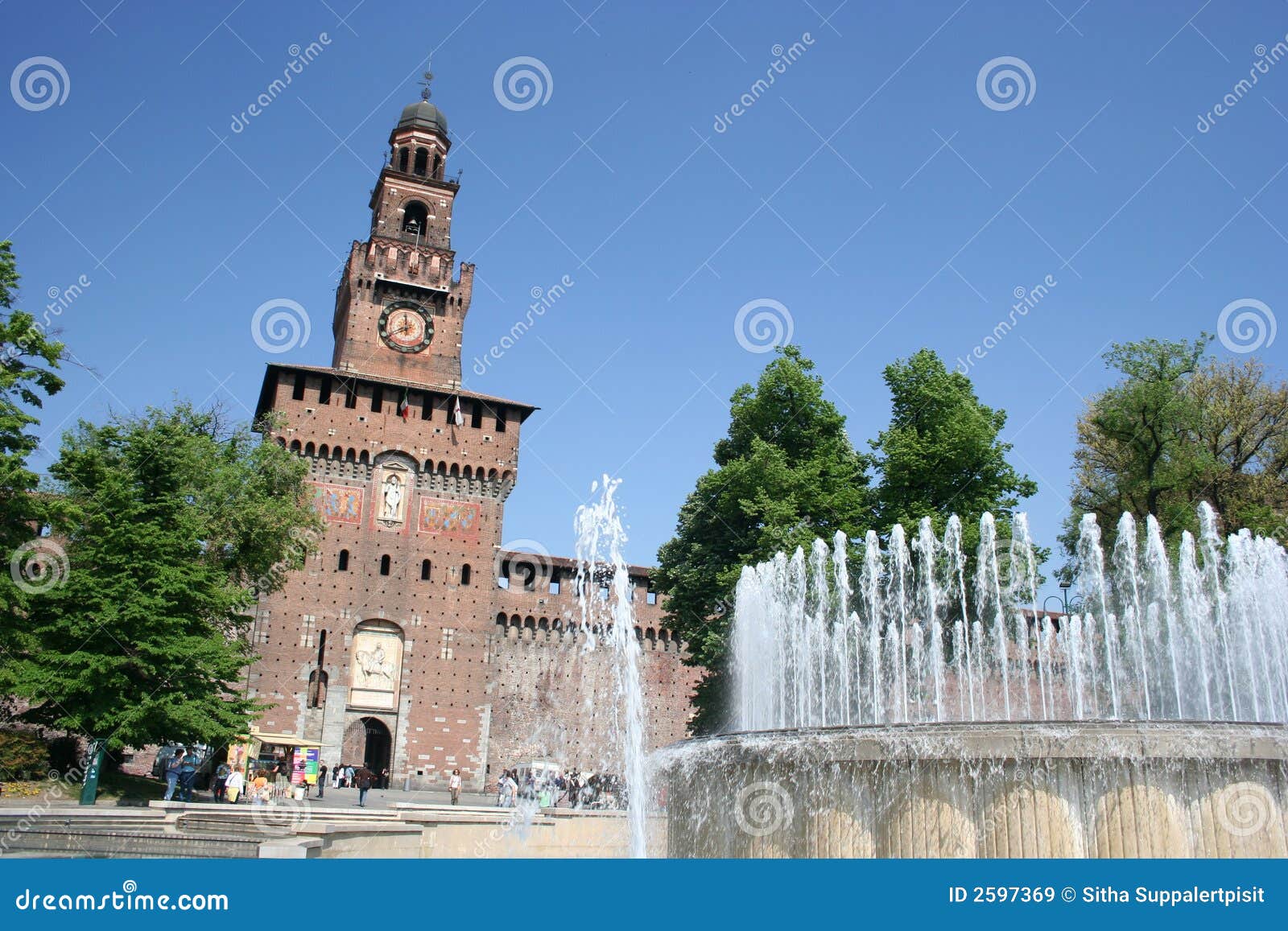 Castello Sforzesco, Milan stock image. Image of castle - 2597369