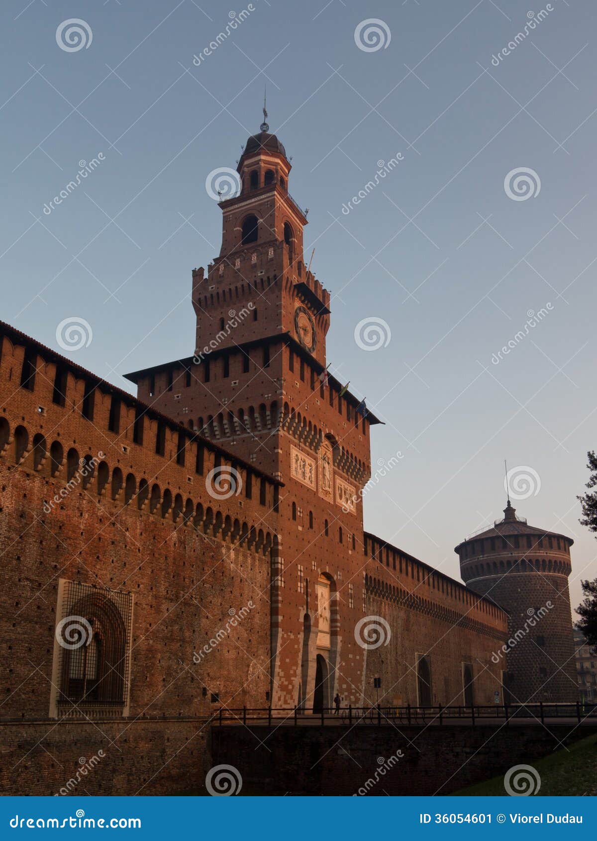 Castello Sforzesco stock image. Image of castle, milan - 36054601