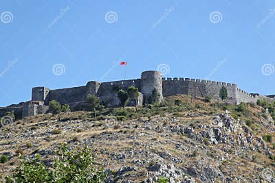 Castello Shkoder di Rozafa immagine stock. Immagine di pietra - 36199319