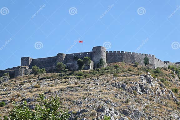 Castello Shkoder di Rozafa immagine stock. Immagine di pietra - 36199319