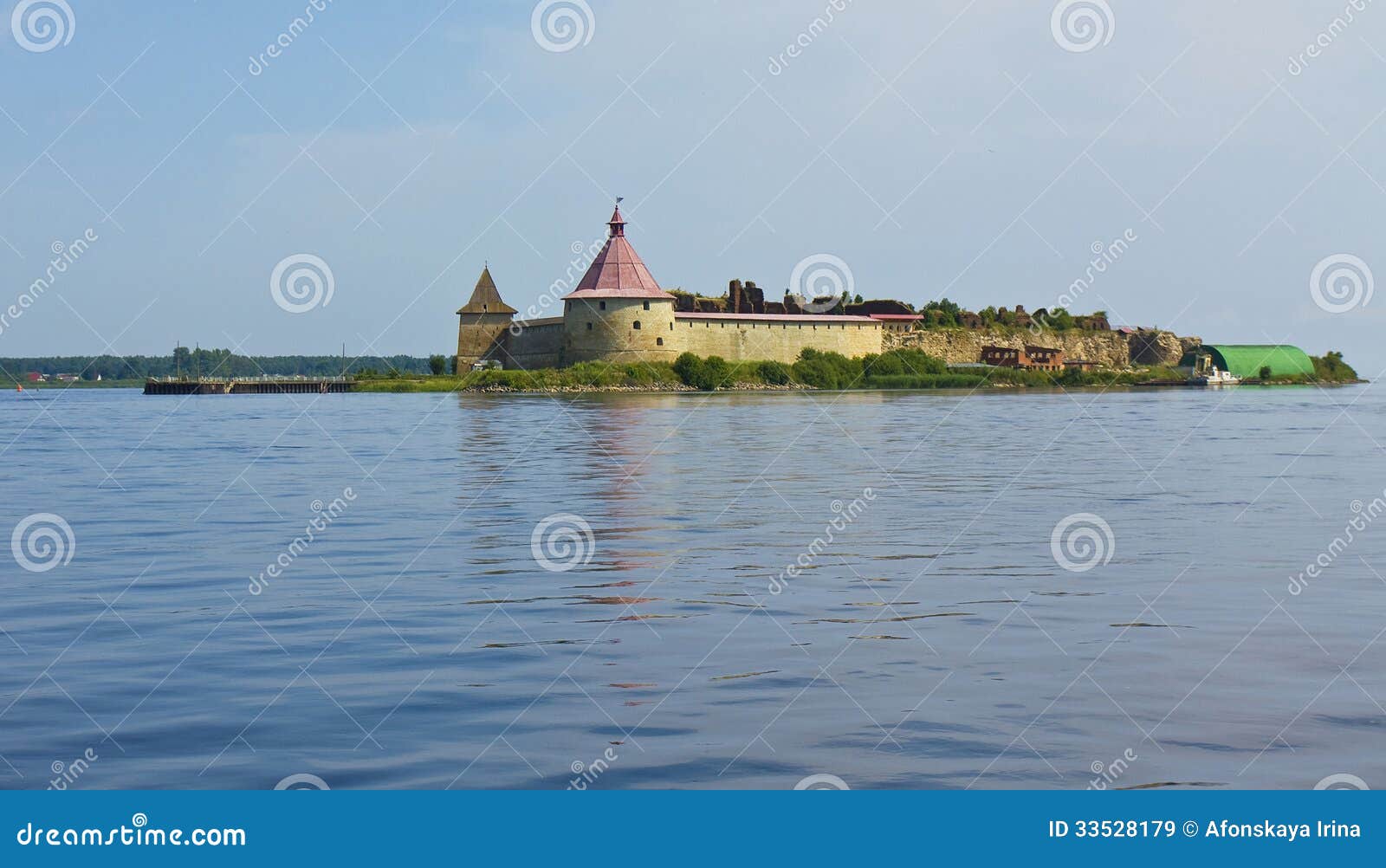 Castello Shlisselburg, Russia Immagine Stock - Immagine di ...