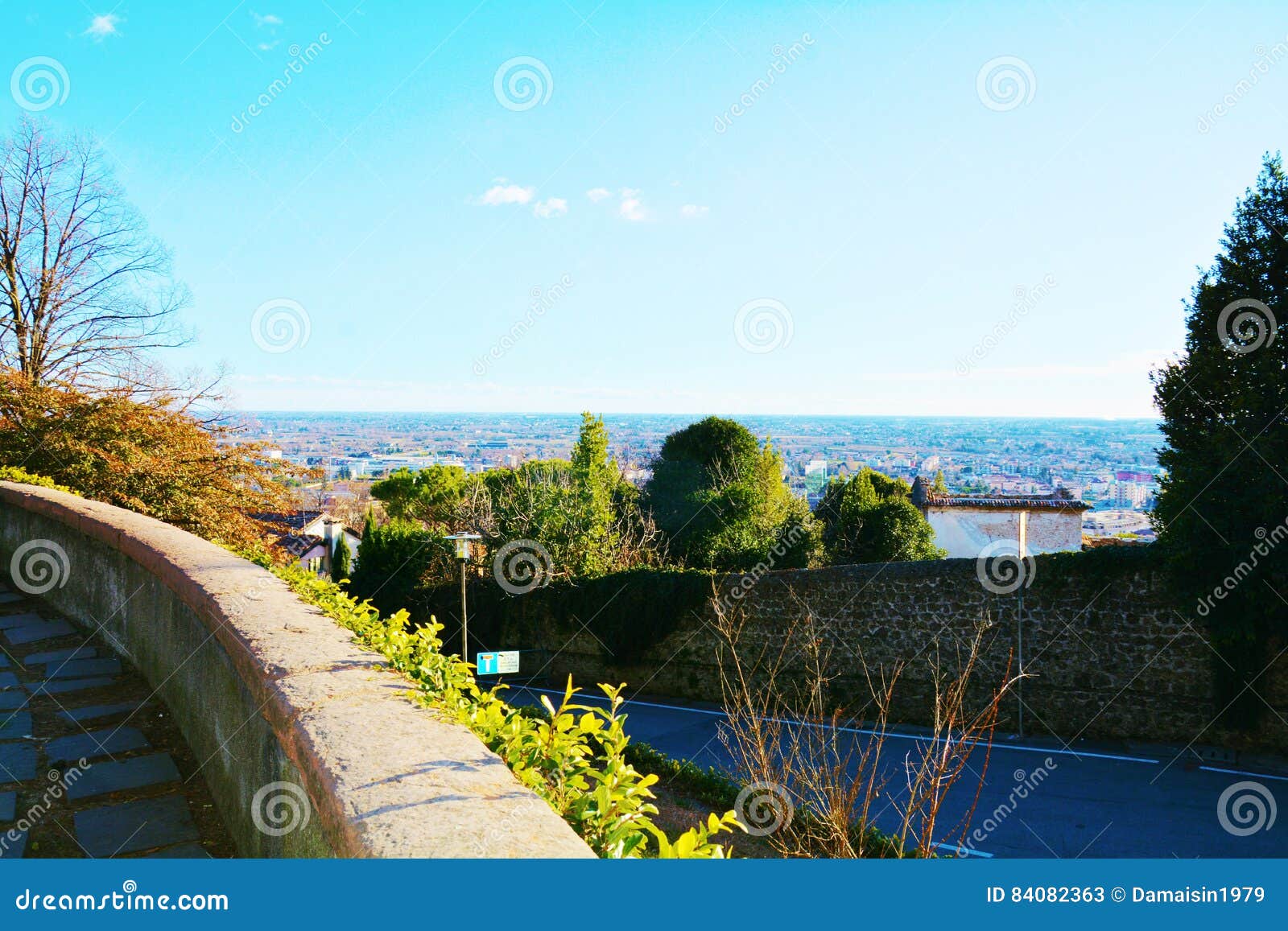 Castello, Strada E Panoramico, Conegliano, Treviso Immagine Stock ...