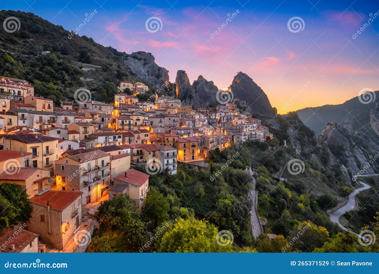 Castelmezzano, Italy in the Basilicata Region Stock Image - Image of ...