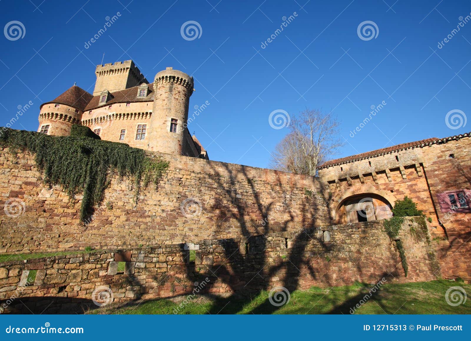 Castelnau castle stock image. Image of ages, correze - 12715313