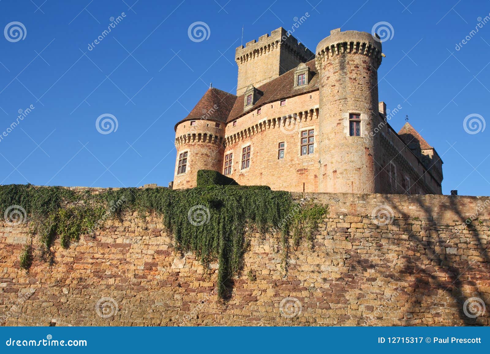 Castelnau castle stock image. Image of structure, stone - 12715317