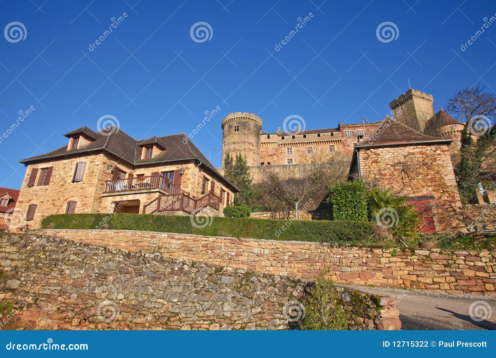Castelnau castle stock photo. Image of medieval, correze - 12715322