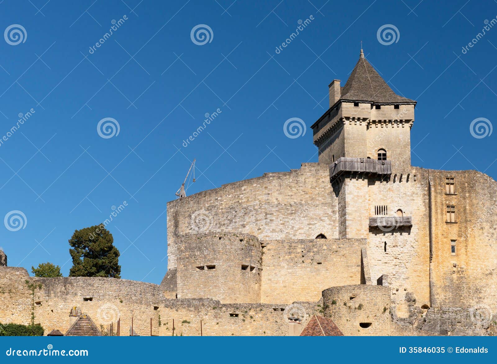 Castelnaud Castle stock image. Image of historical, edonalds - 35846035