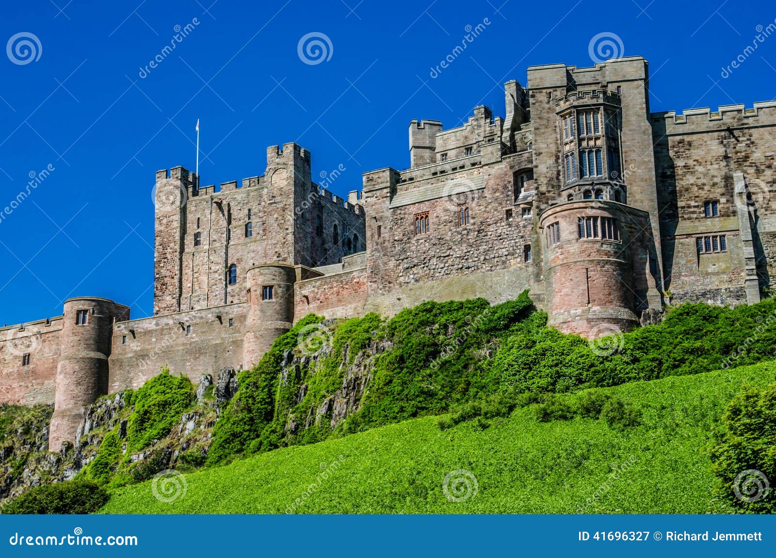 Castelo De Bamburgh, Northumberland Imagem de Stock - Imagem de ...