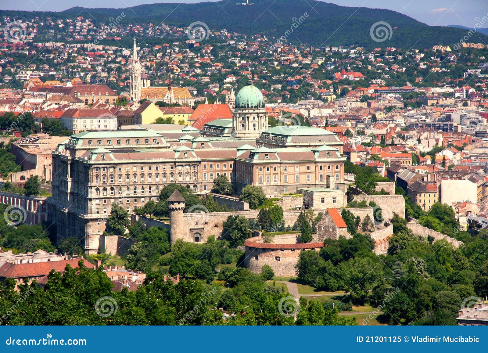Castelo De Buda, Budapest, Hungria Da Citadela Imagem de Stock - Imagem ...
