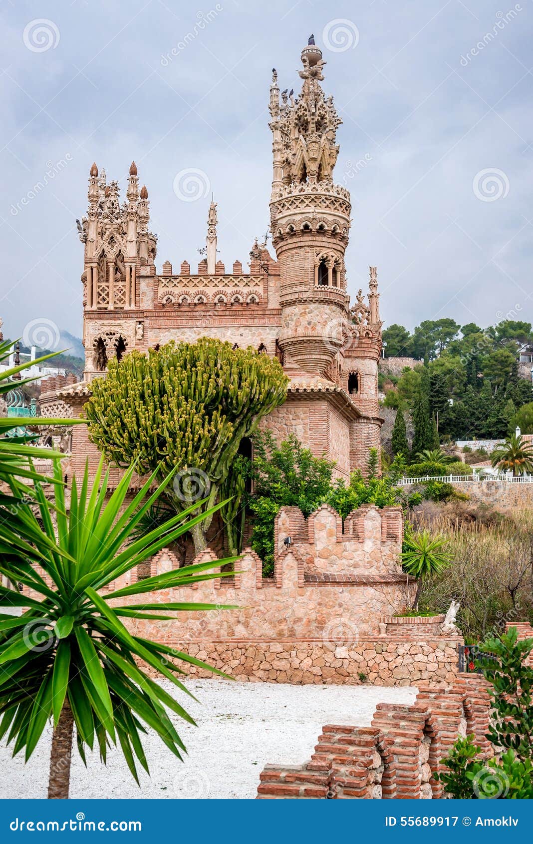 Castelo De Colomares Cidade De Benalmadena Spain Imagem de Stock ...