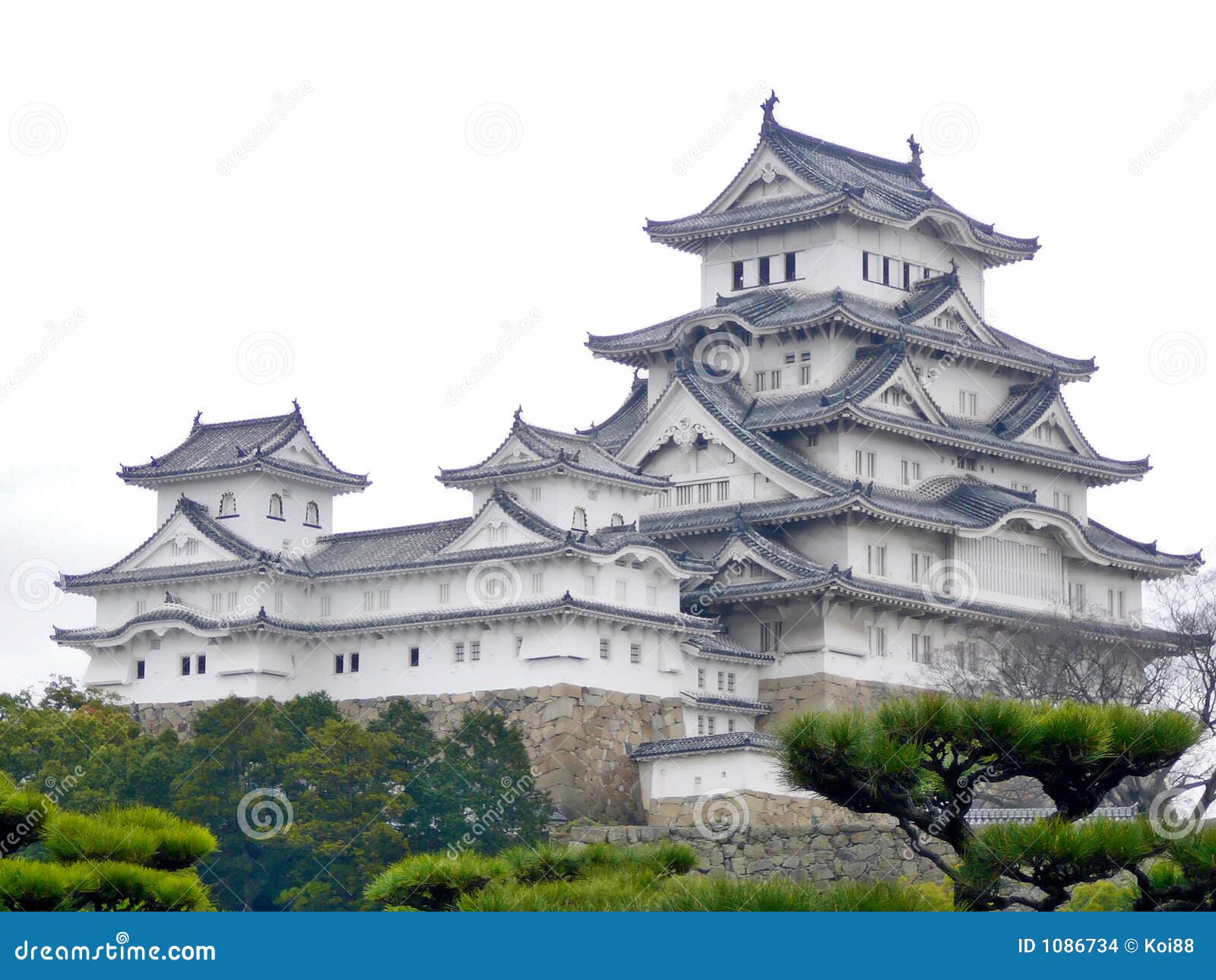 Castelo de Himeji foto de stock. Imagem de forte, medieval - 1086734