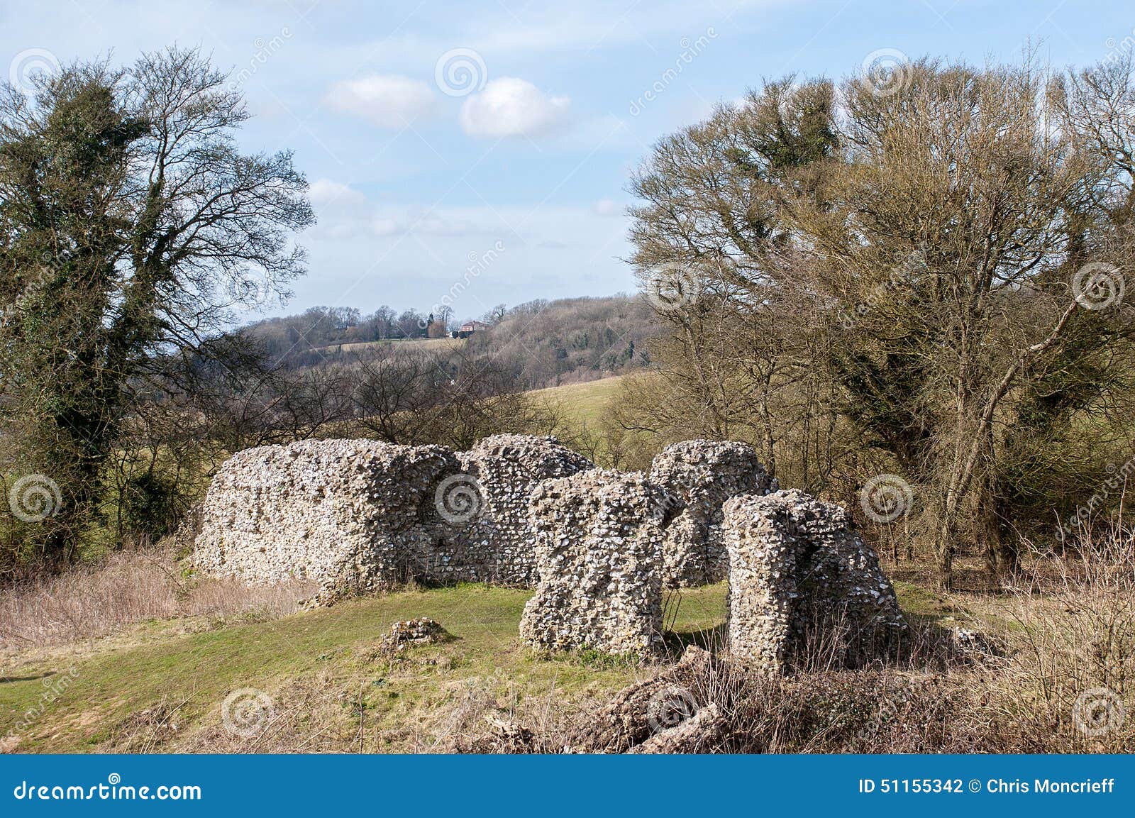 Castelo de Thurnham foto de stock. Imagem de arquitetura - 51155342