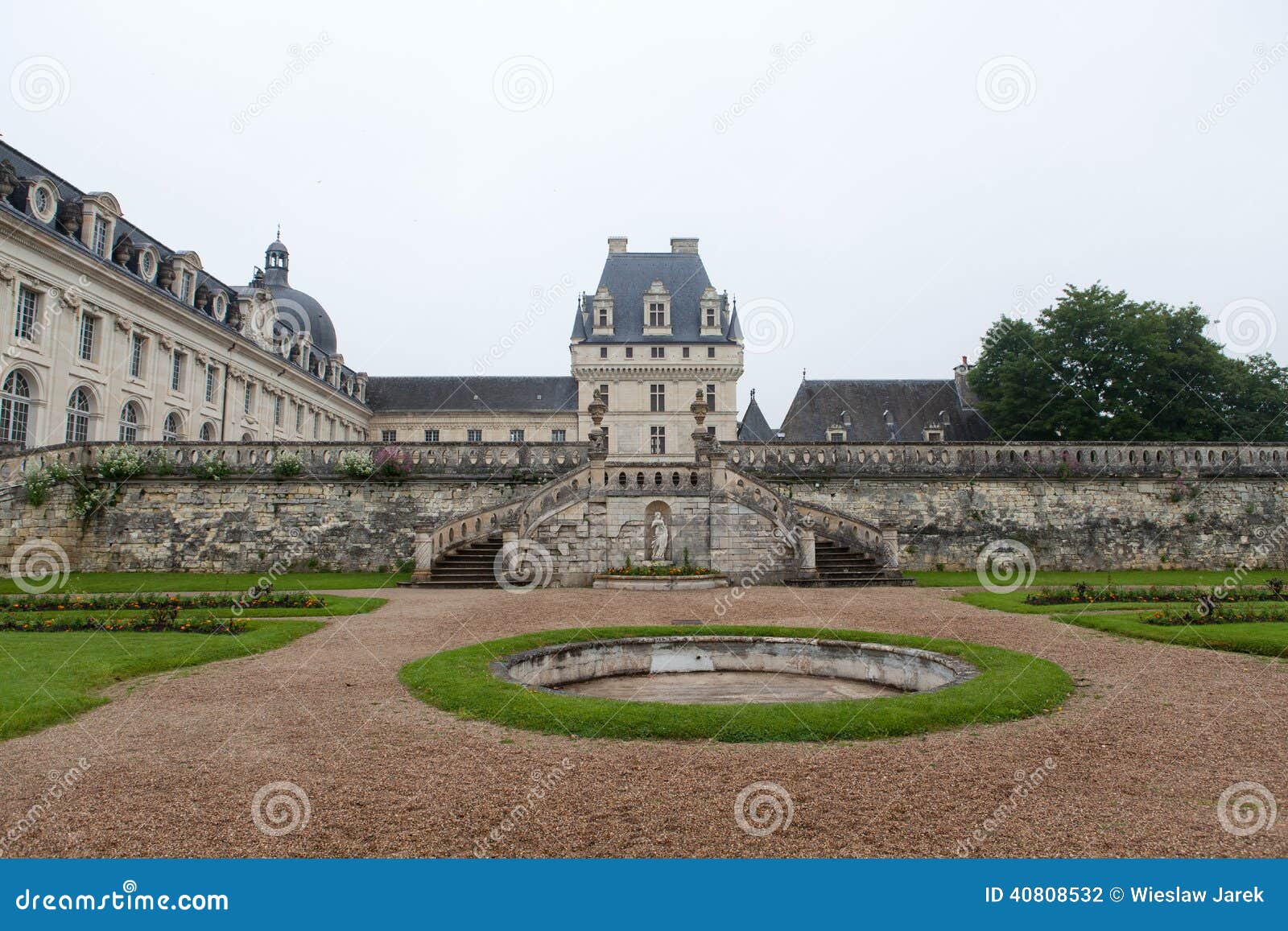 Castelo De Valencay No Vale De Loire Foto de Stock - Imagem de fachada ...