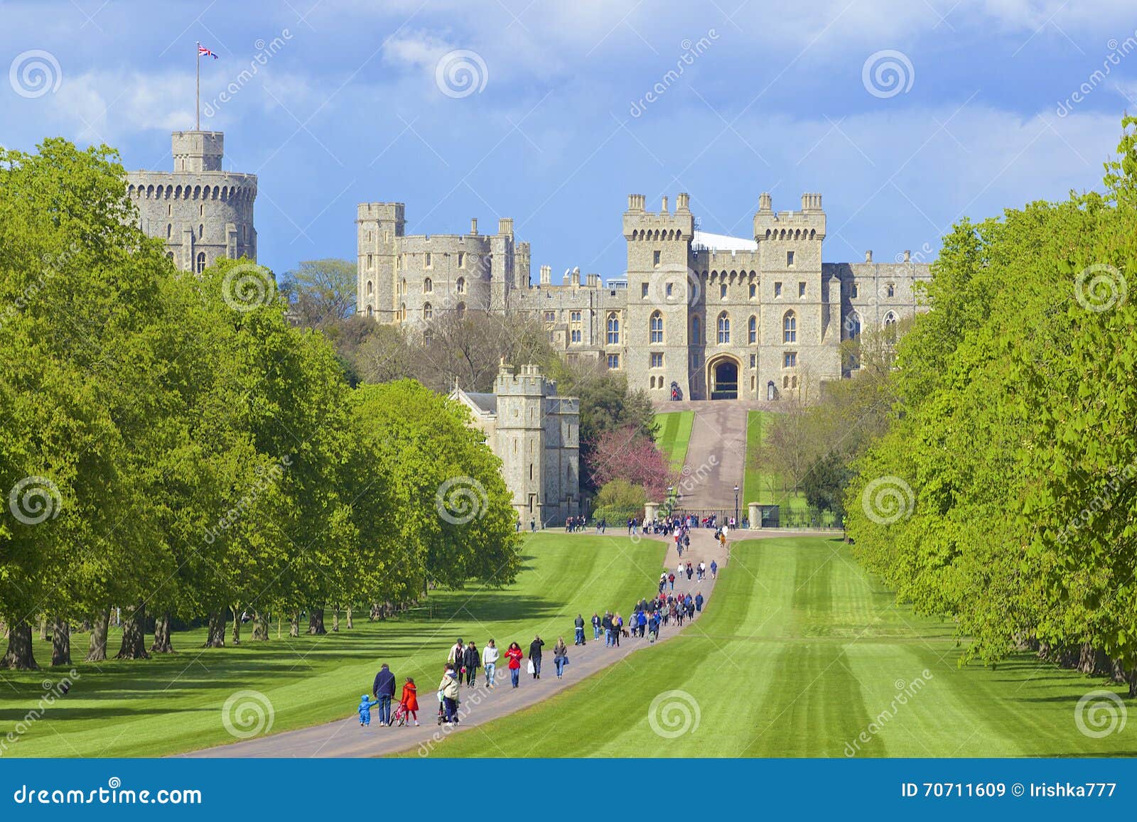 Castelo De Windsor E Grande Parque, Inglaterra Imagem de Stock ...