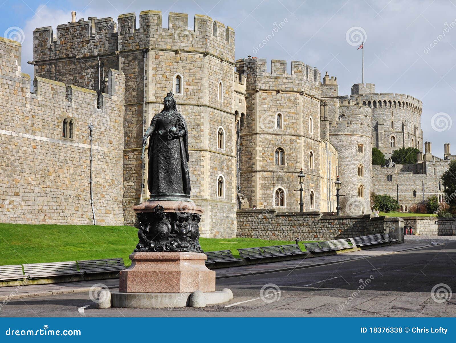 Castelo De Windsor Em Inglaterra Foto de Stock - Imagem de patrimônio ...