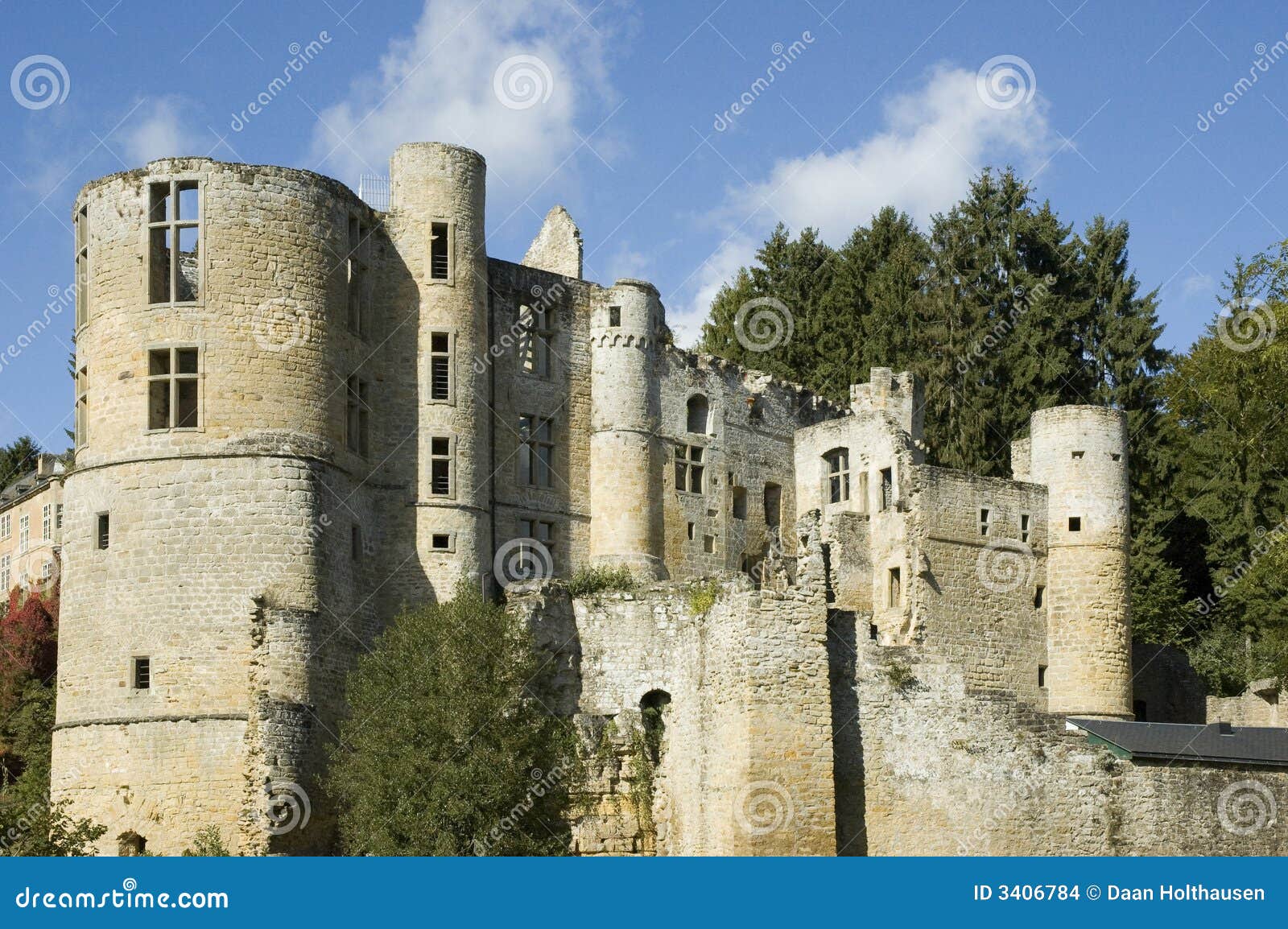 Castelo em Luxembourg foto de stock. Imagem de cavaleiro - 3406784