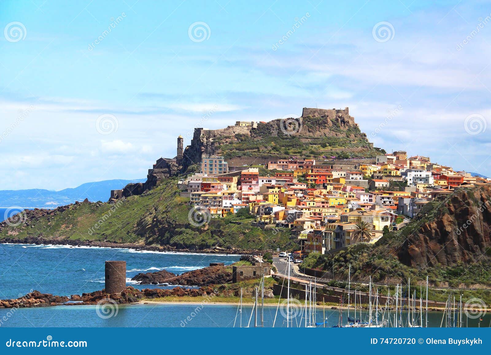 Castelsardo, Sardinia, Italy Stock Photo - Image of castle, house: 74720720