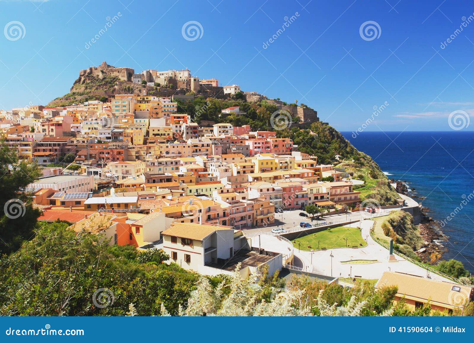 Castelsardo, Sardinia stock photo. Image of italy, historic - 41590604