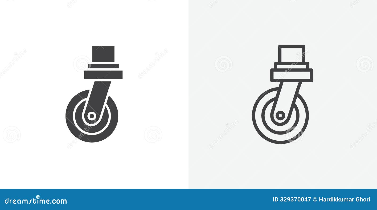 Caster Wheel - Icon Vector - Art Illustration | CartoonDealer.com ...
