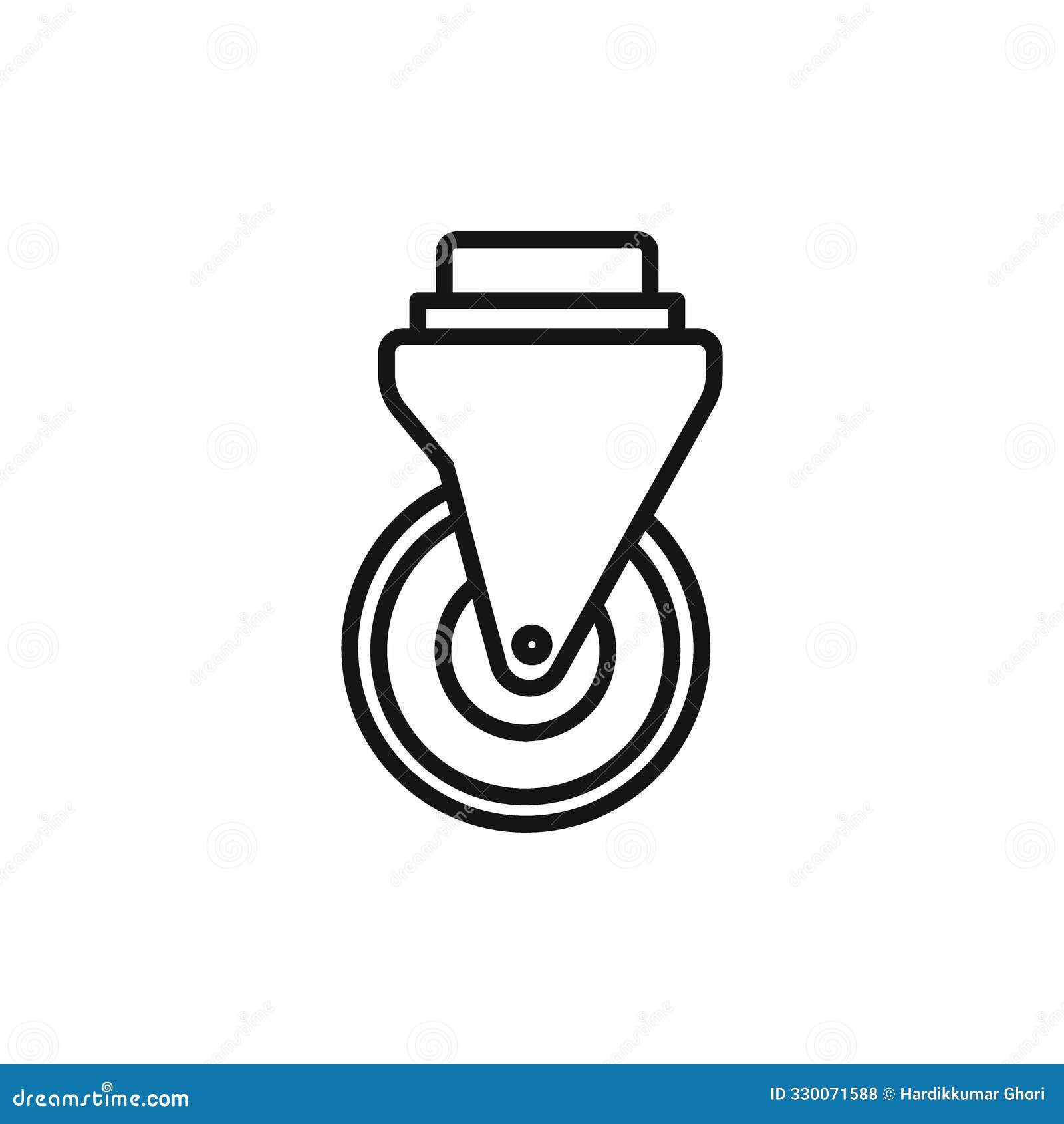 Caster Wheel - Icon Vector - Art Illustration | CartoonDealer.com ...