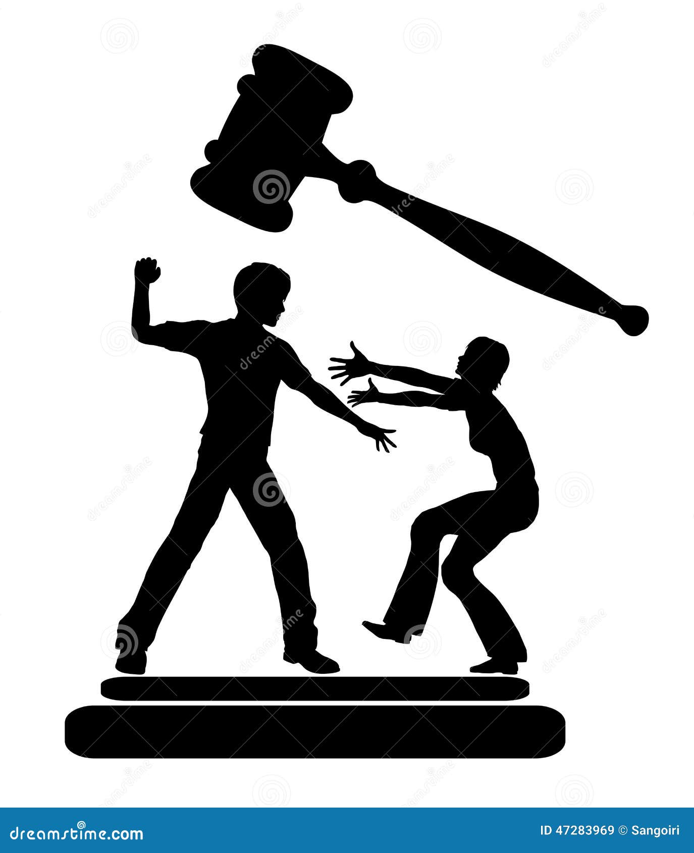 Castigo Corporal De La Prohibición Stock de ilustración - Imagen: 47283969