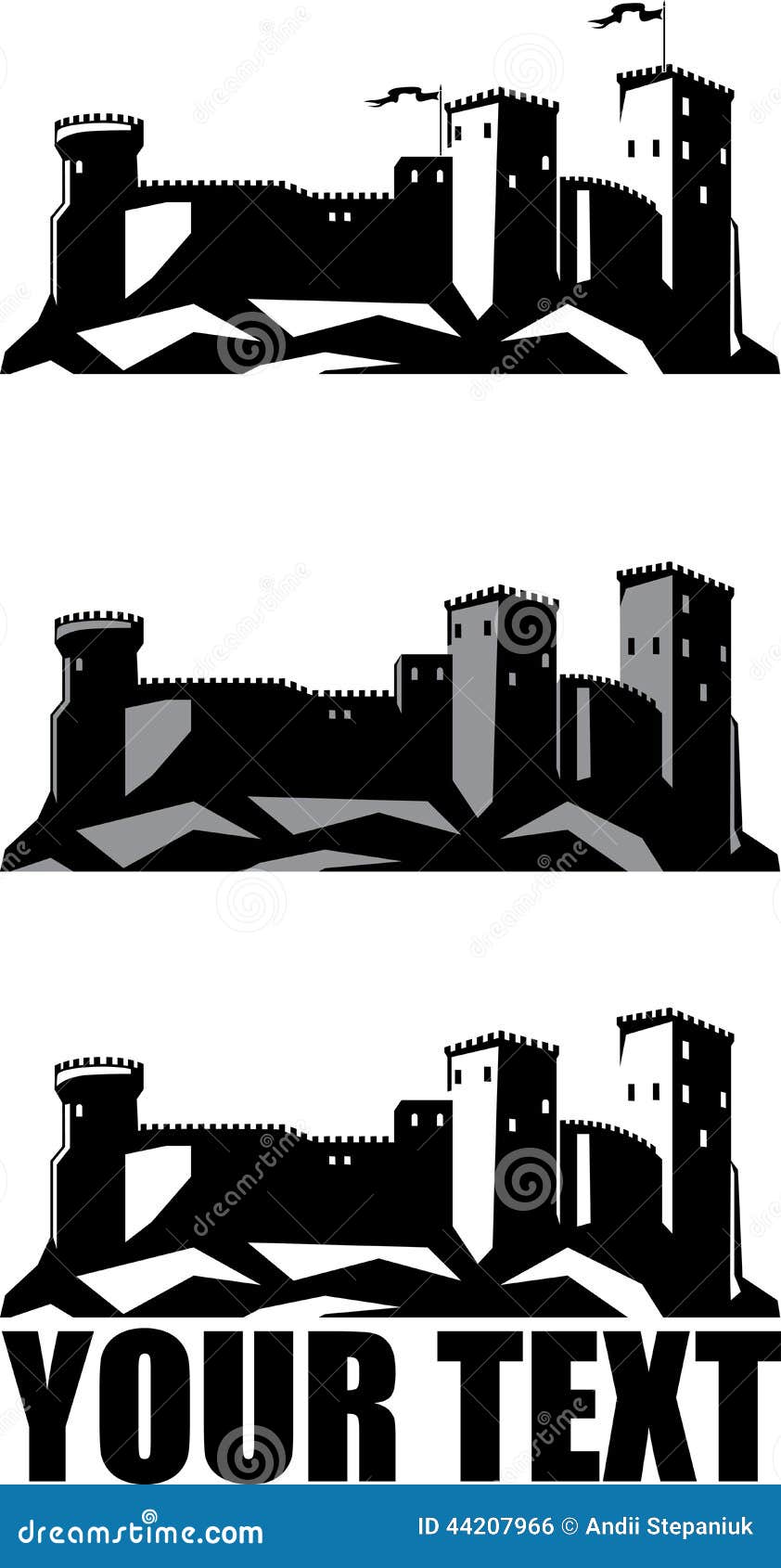 Castillo ilustración del vector. Ilustración de castillo - 44207966
