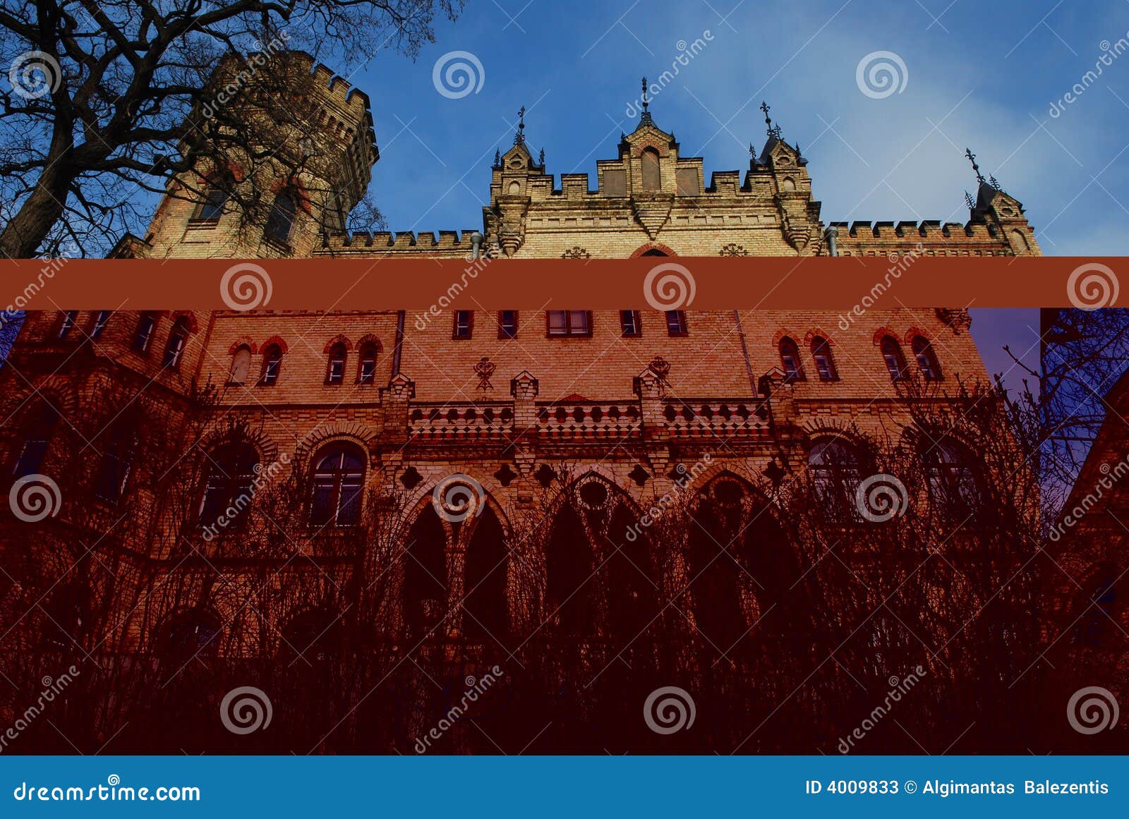 Castillo Amarillo Del Ladrillo Imagen. Imagen: 4009833