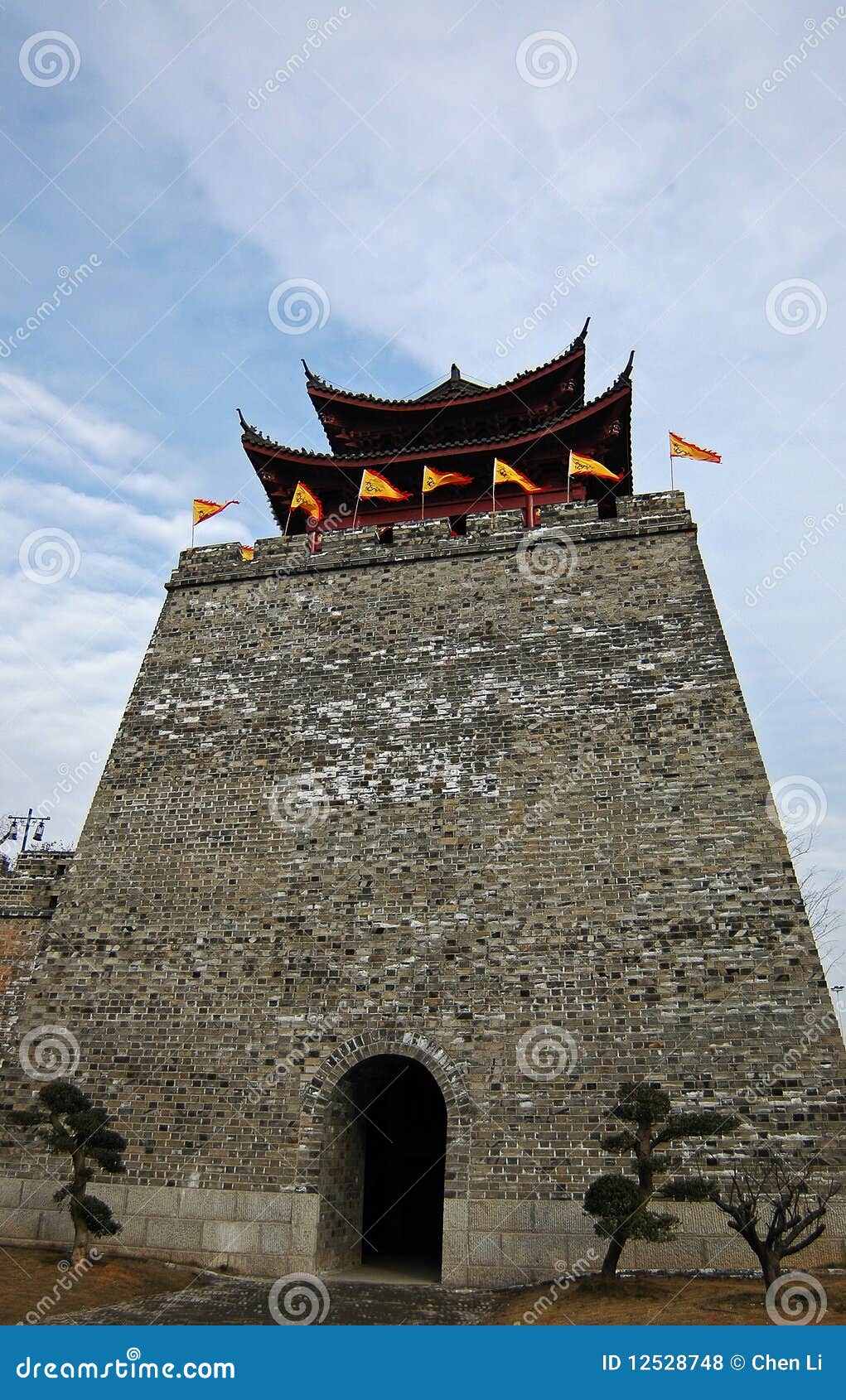 Castillo chino foto de archivo. Imagen de tradiciones - 12528748