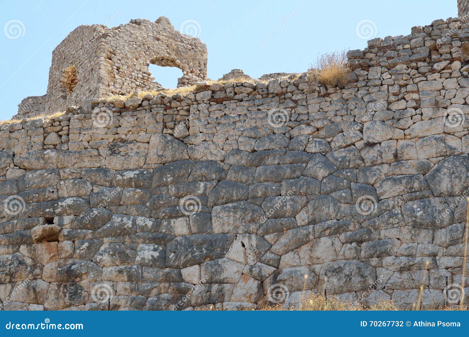 Castillo De Argos En Peloponeso, Grecia Foto de archivo - Imagen de ...