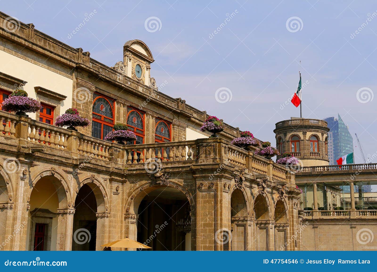Historic Castle of Chapultepec, Mexico City, Mexico. IX Stock Photo ...