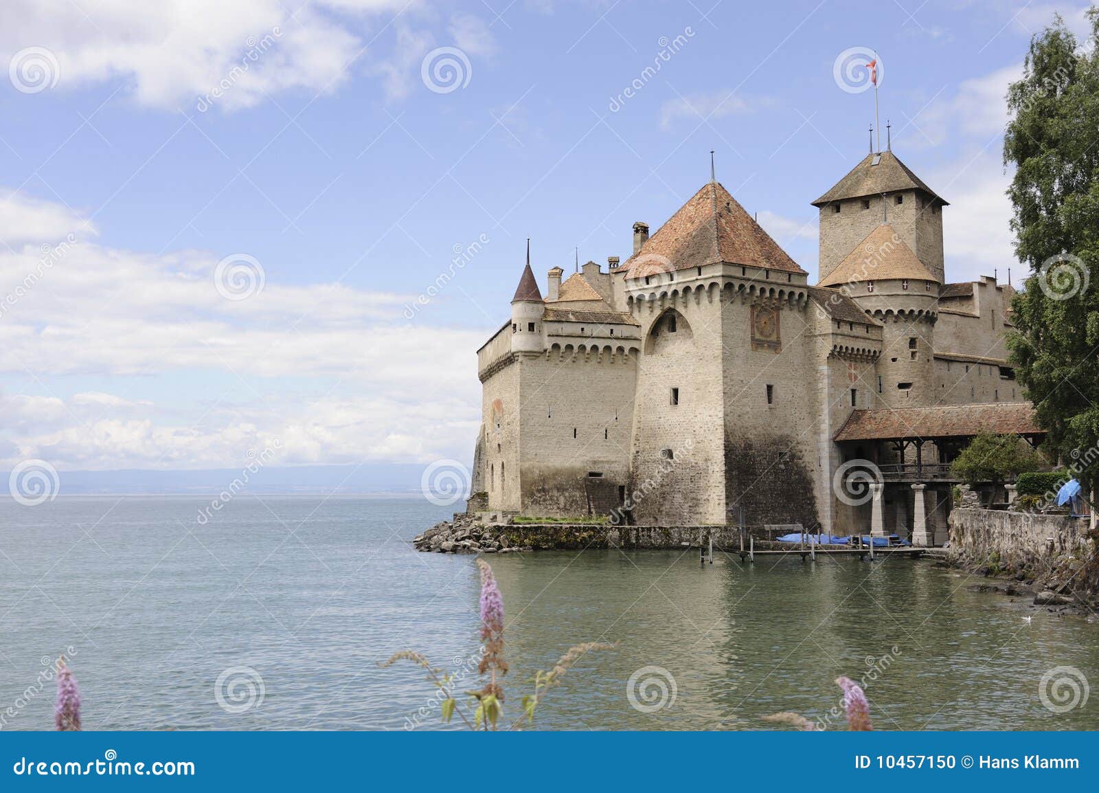 Castillo de Chillon imagen editorial. Imagen de turismo - 10457150
