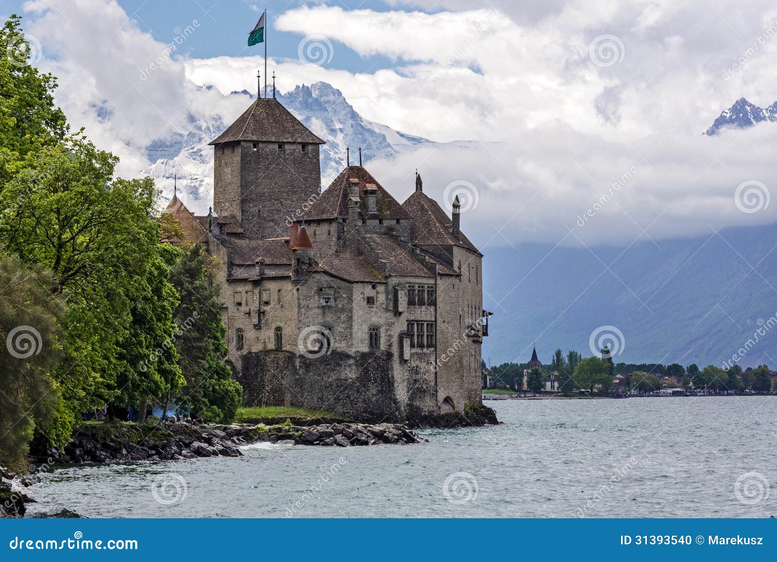 Castillo de Chillon imagen editorial. Imagen de castillo - 31393540