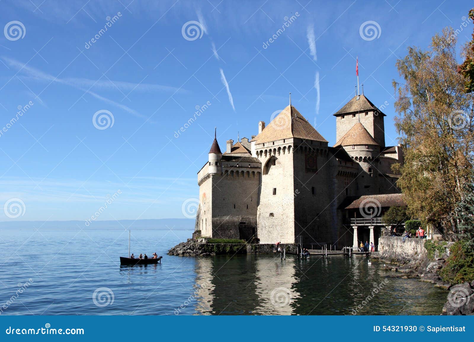 Castillo De Chillon Chateau De Chillon Imagen editorial - Imagen de ...