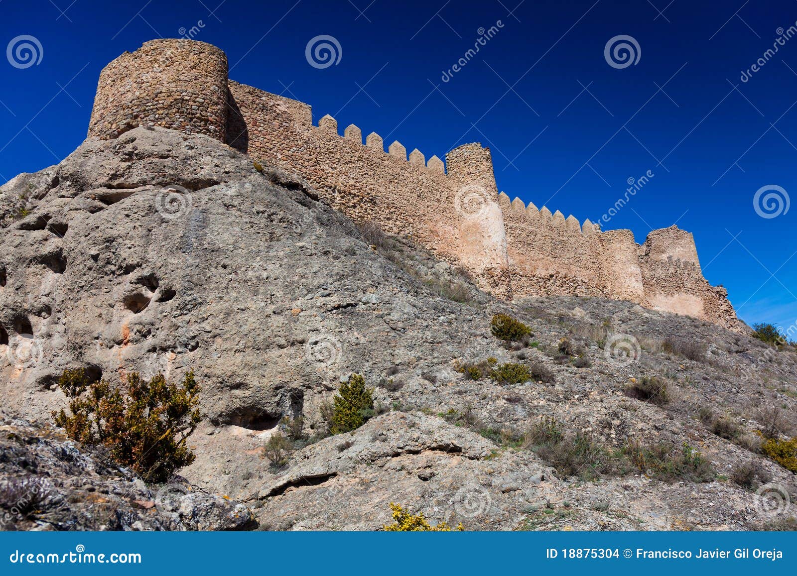 Castillo de Clavijo foto de archivo. Imagen de paredes - 18875304