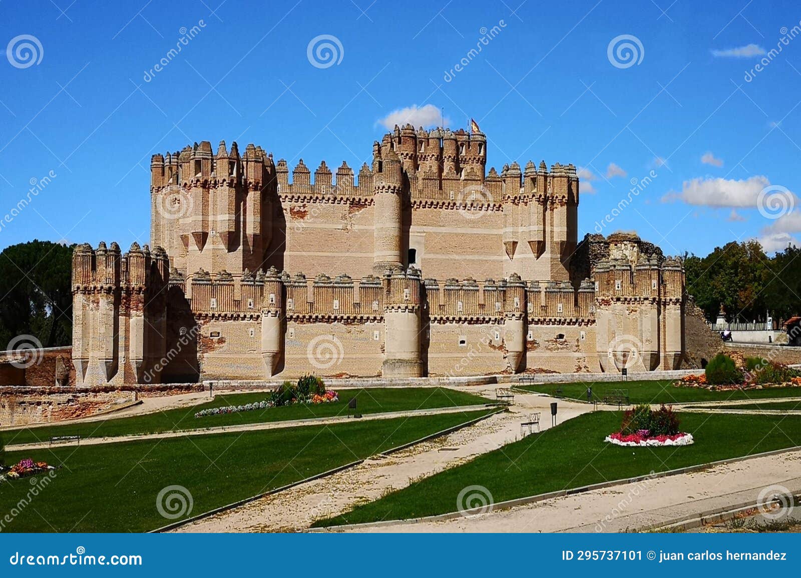 Castillo de Coca, Segovia stock image. Image of arquitectura - 295737101