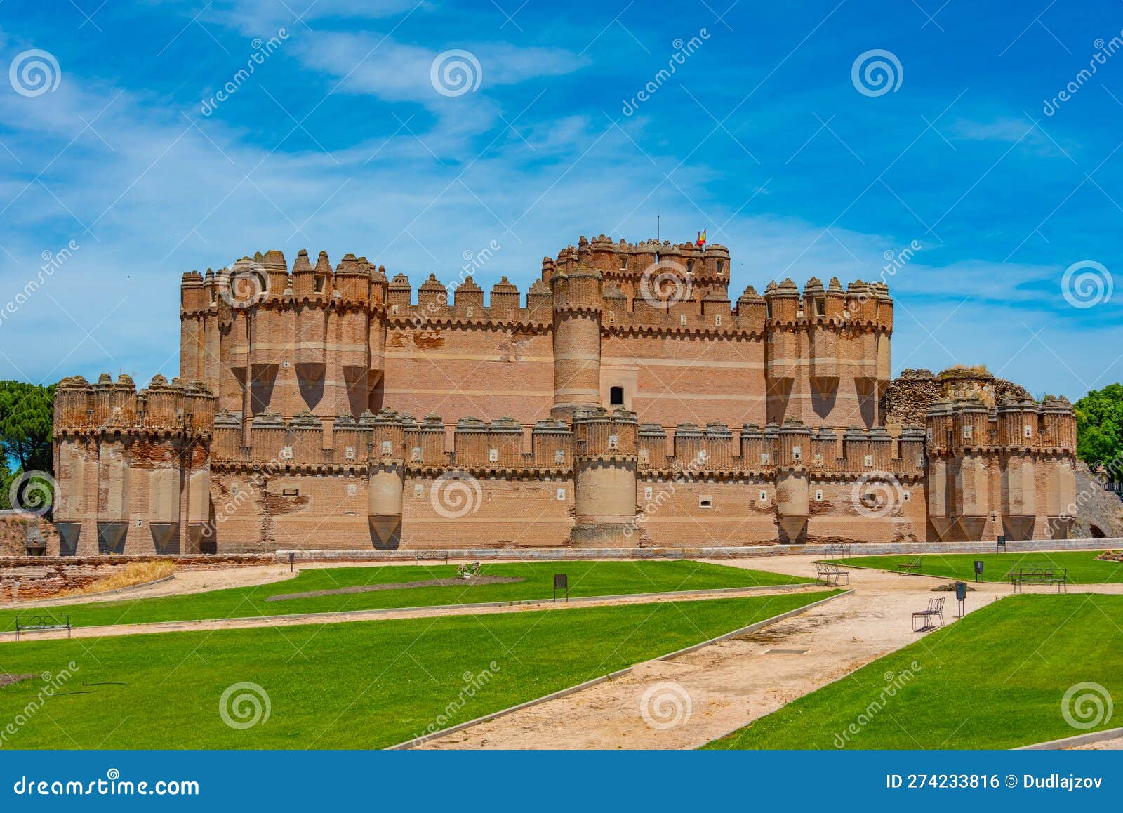 Castillo de Coca in Spain stock photo. Image of segovia - 274233816