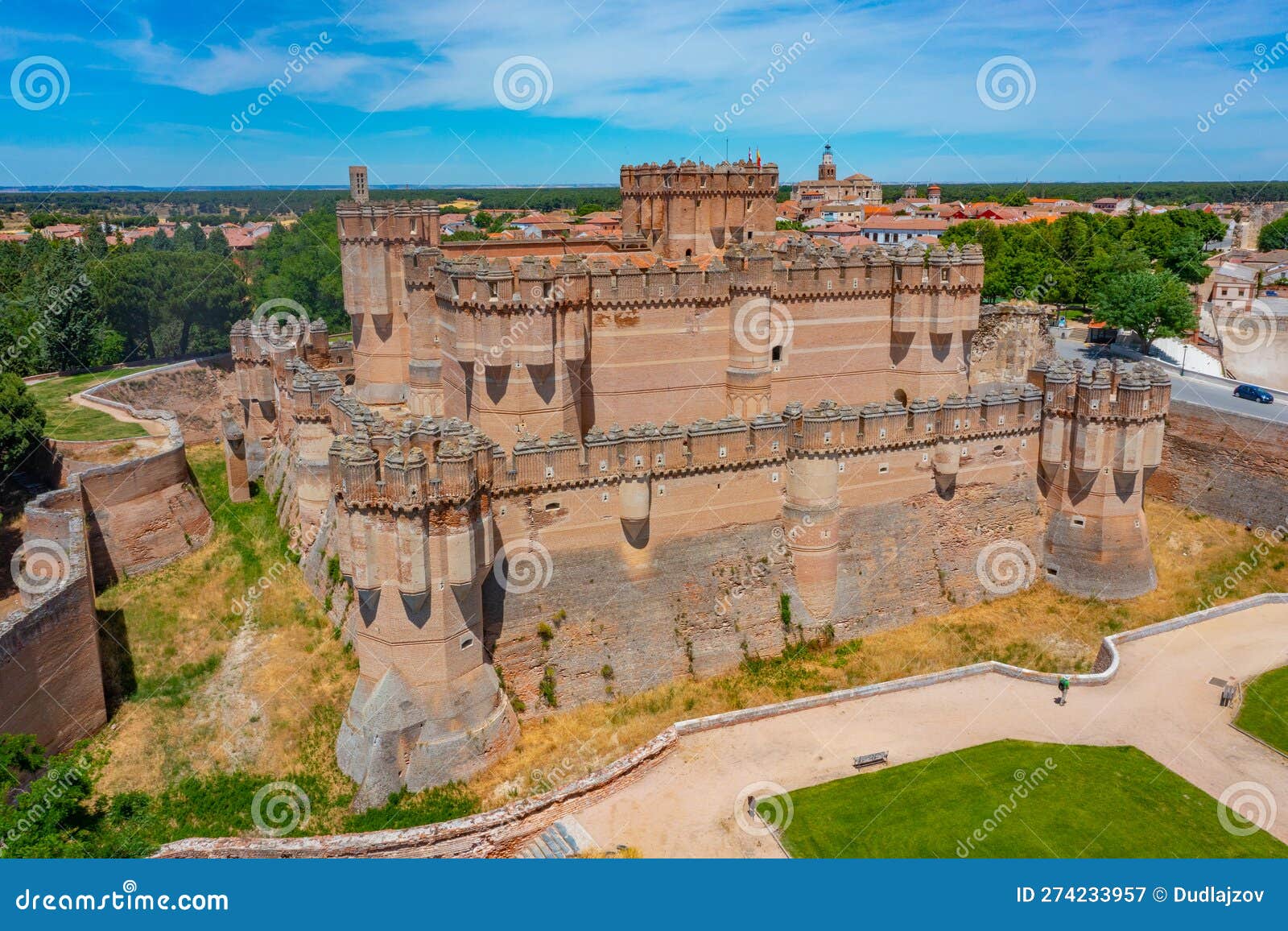 Castillo de Coca in Spain stock image. Image of spanish - 274233957