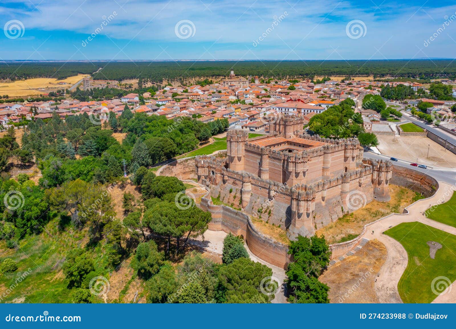 Castillo de Coca in Spain stock photo. Image of segovia - 274233988