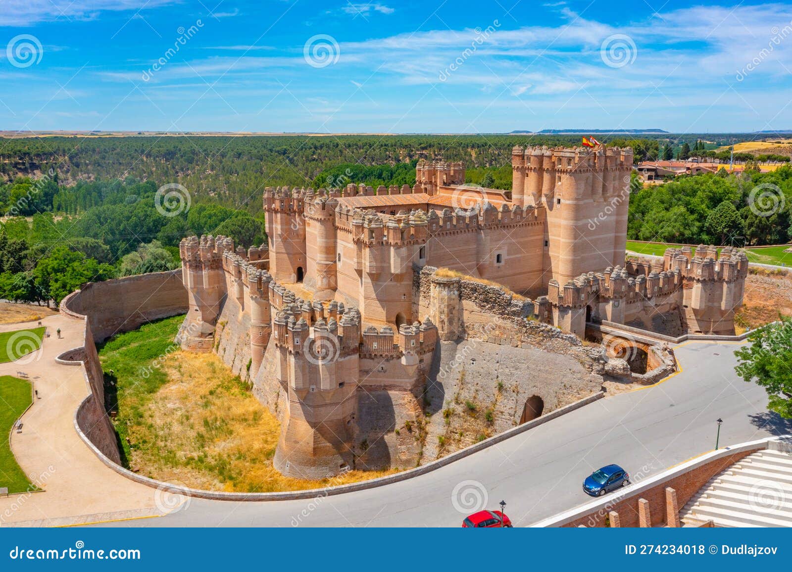 Castillo de Coca in Spain stock photo. Image of spanish - 274234018
