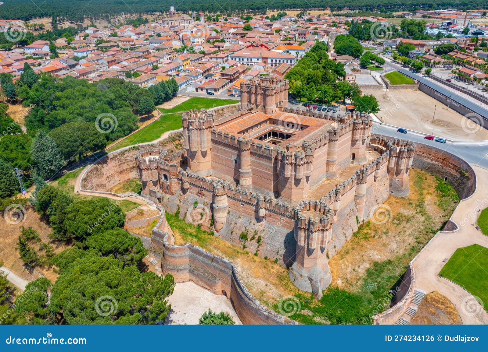 Castillo de Coca in Spain stock photo. Image of tower - 274234126