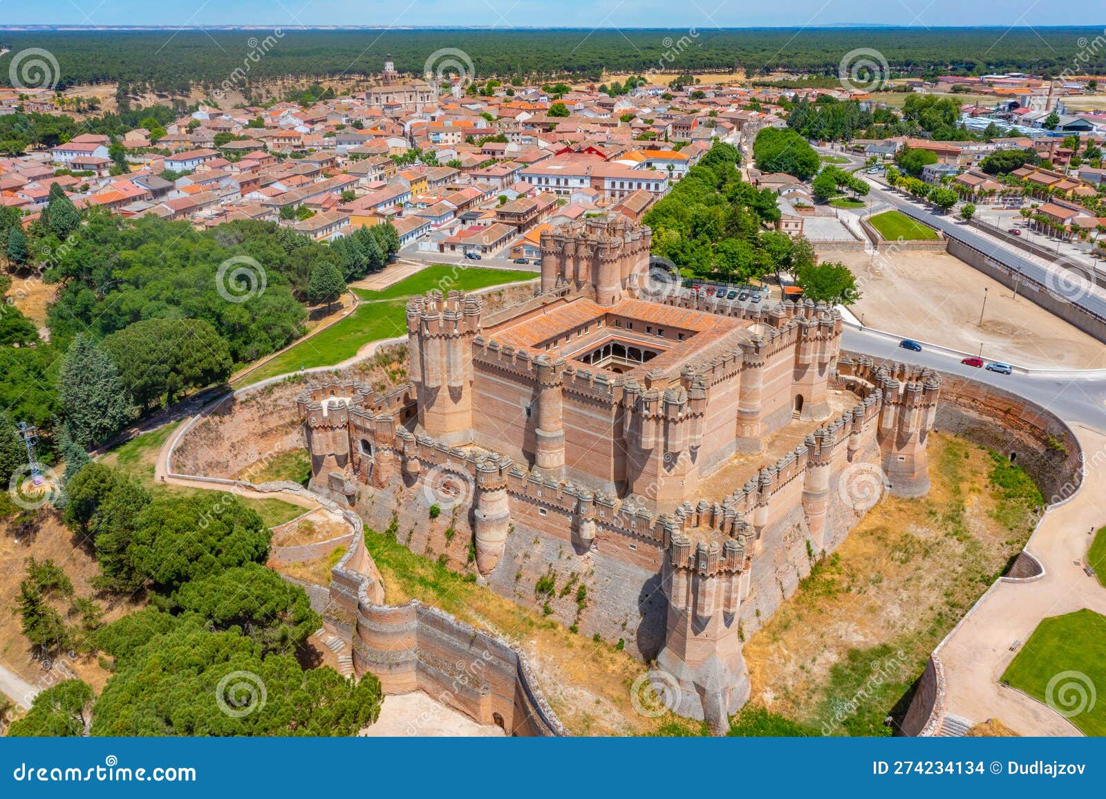 Castillo de Coca in Spain stock photo. Image of tower - 274234134