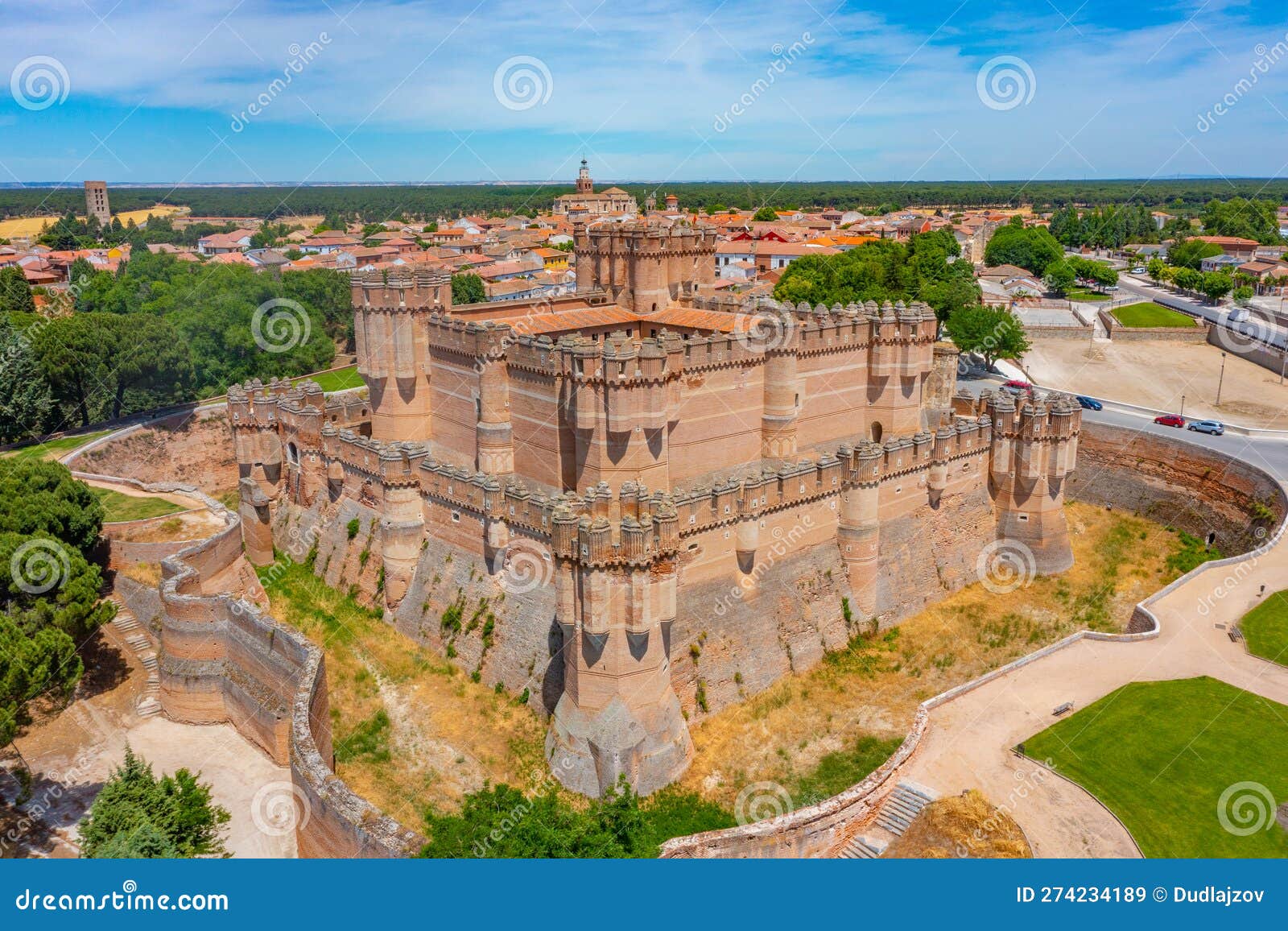 Castillo de Coca in Spain stock image. Image of landscape - 274234189