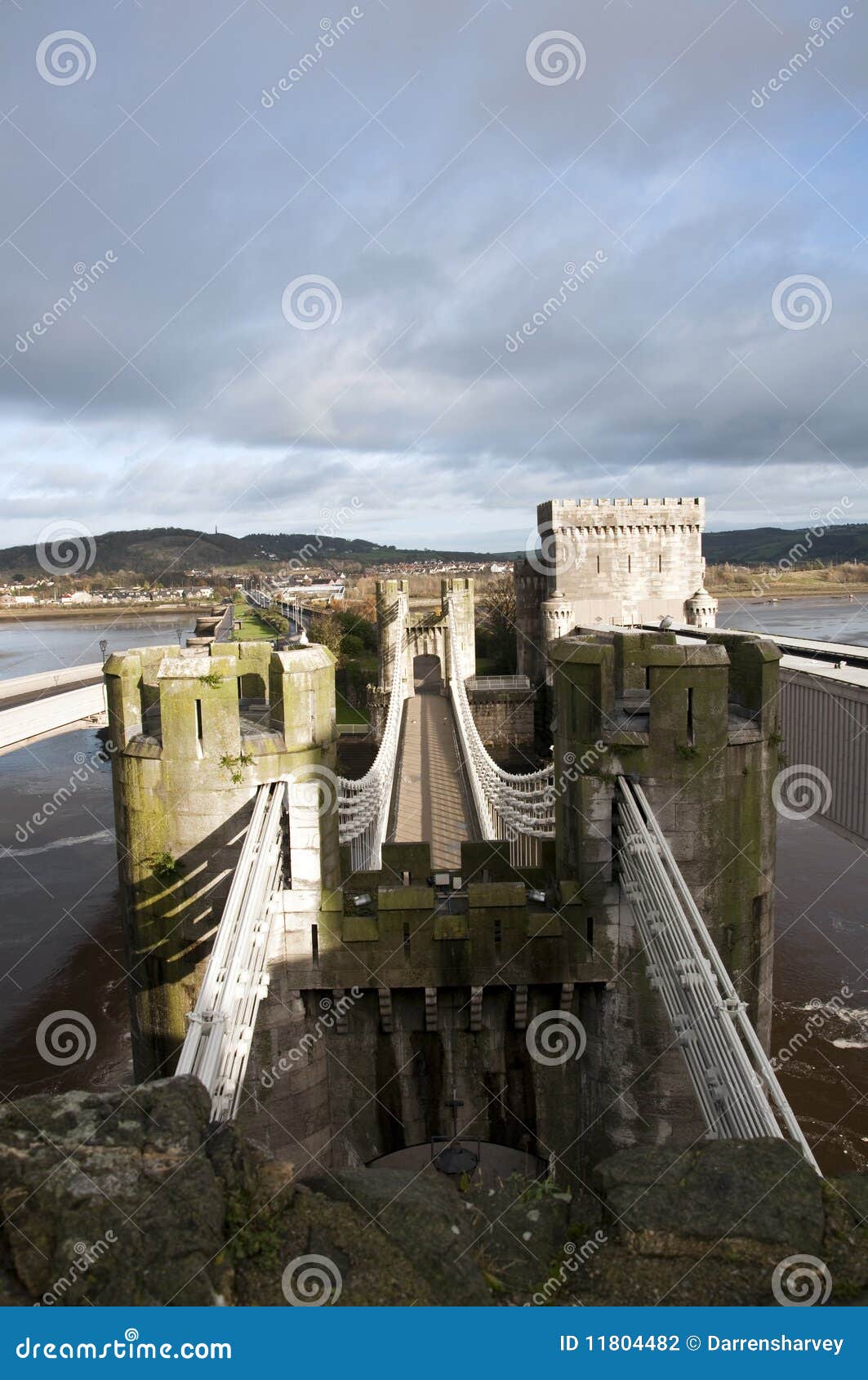 Castillo De Conwy En País De Gales Foto de archivo - Imagen de drenaje ...