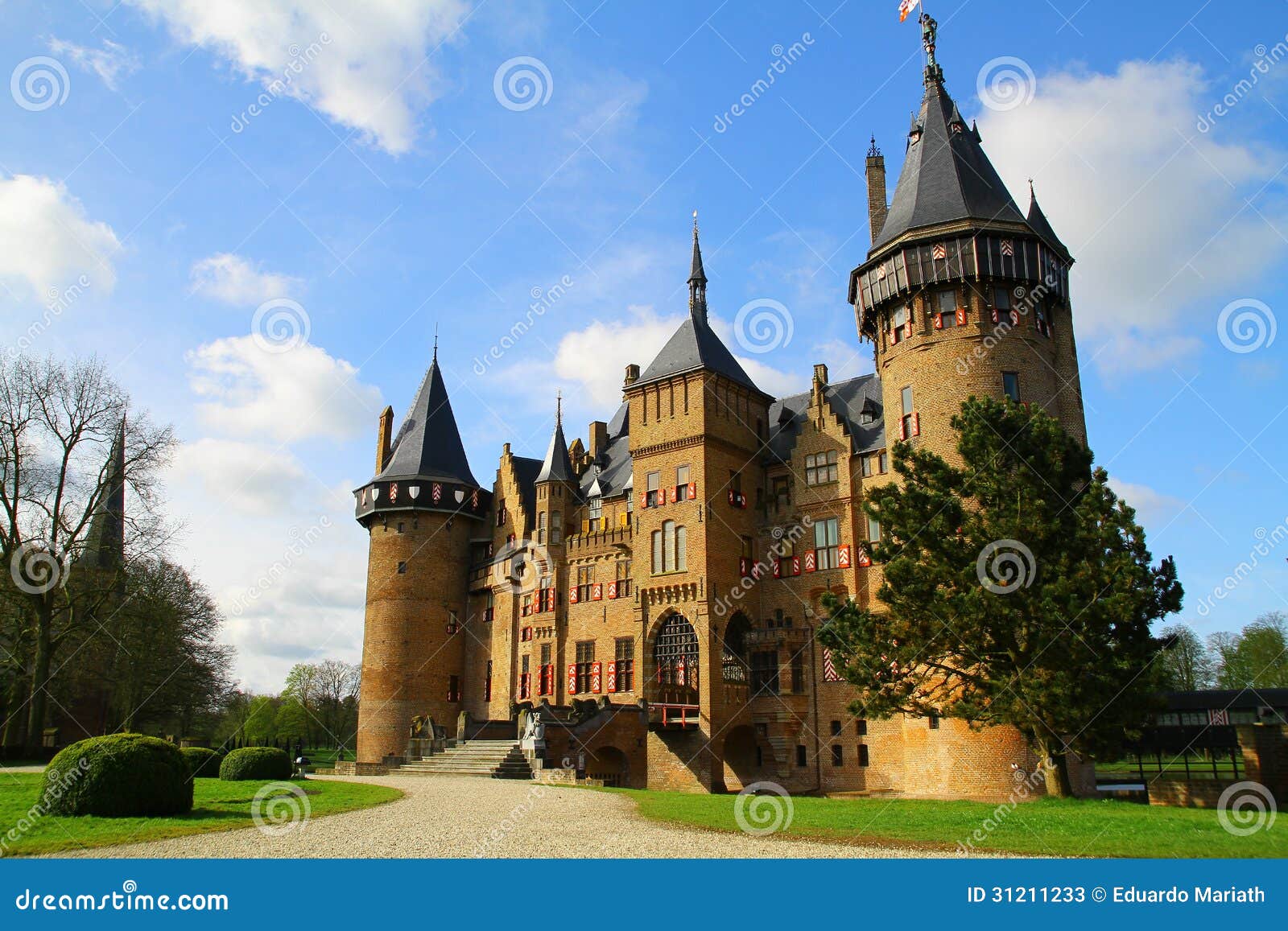 Castillo De De Haar - Utrecht - Países Bajos Foto de archivo editorial ...
